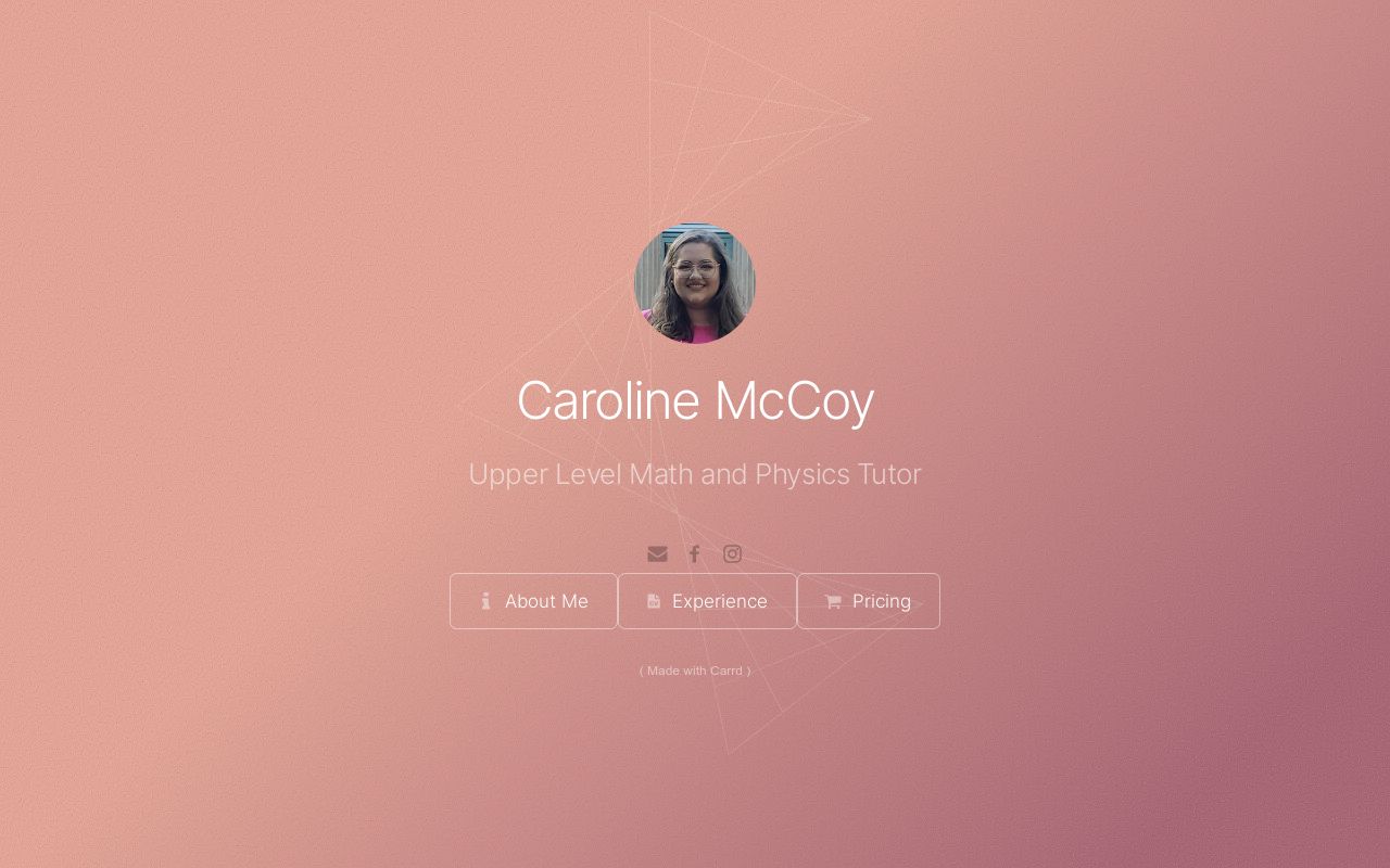 Caroline McCoy Tutoring